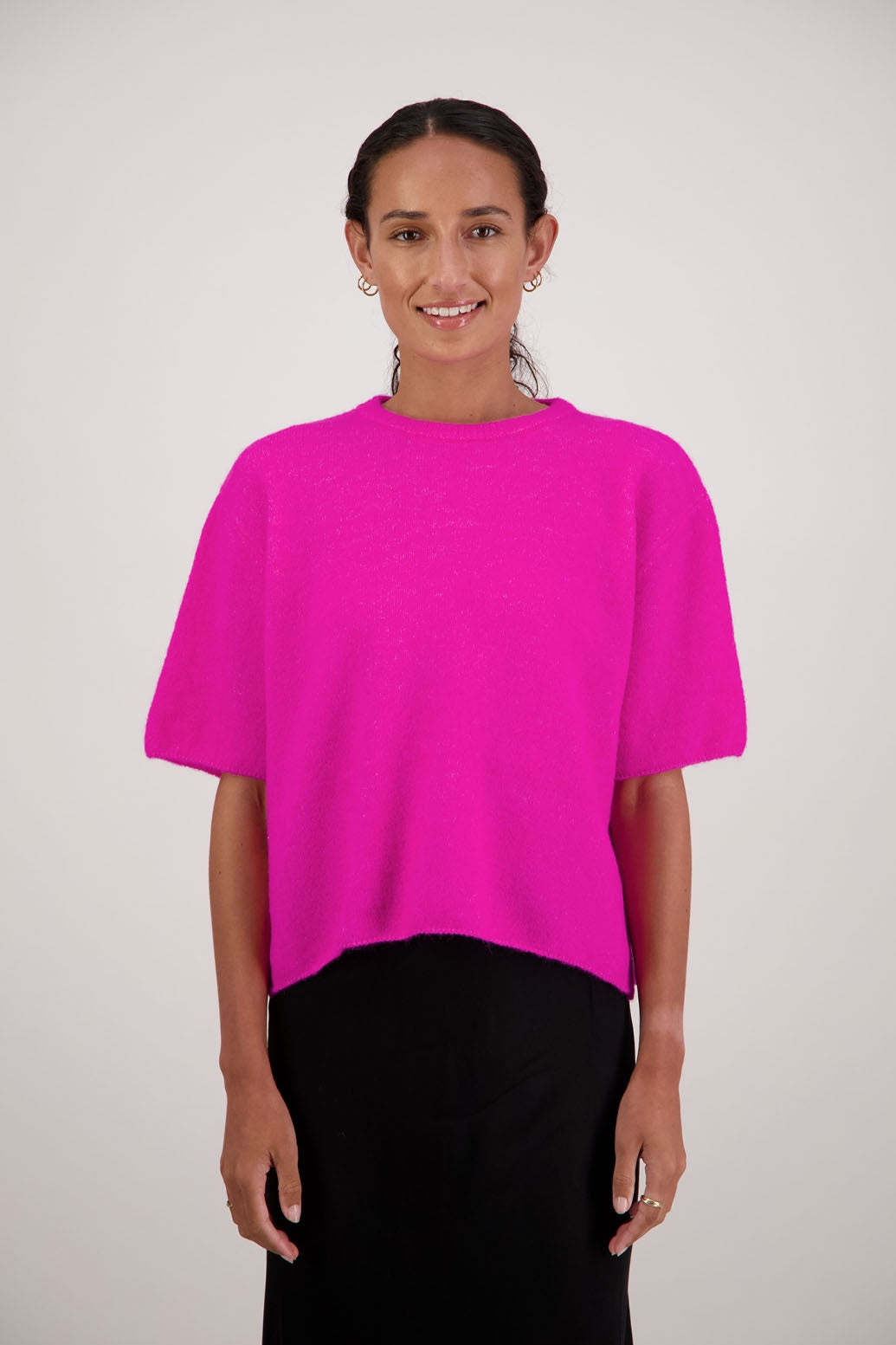 Faith Short Sleeve Knit / Pink – Stilo Design & Co Ltd