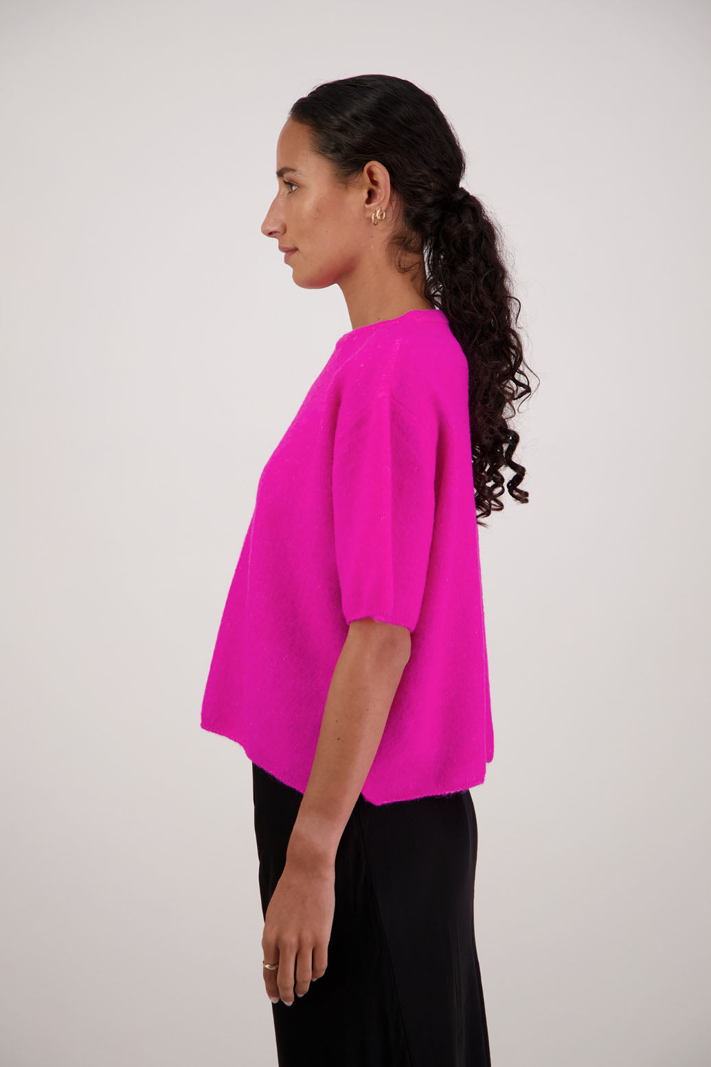 Faith Short Sleeve Knit / Pink – Stilo Design & Co Ltd